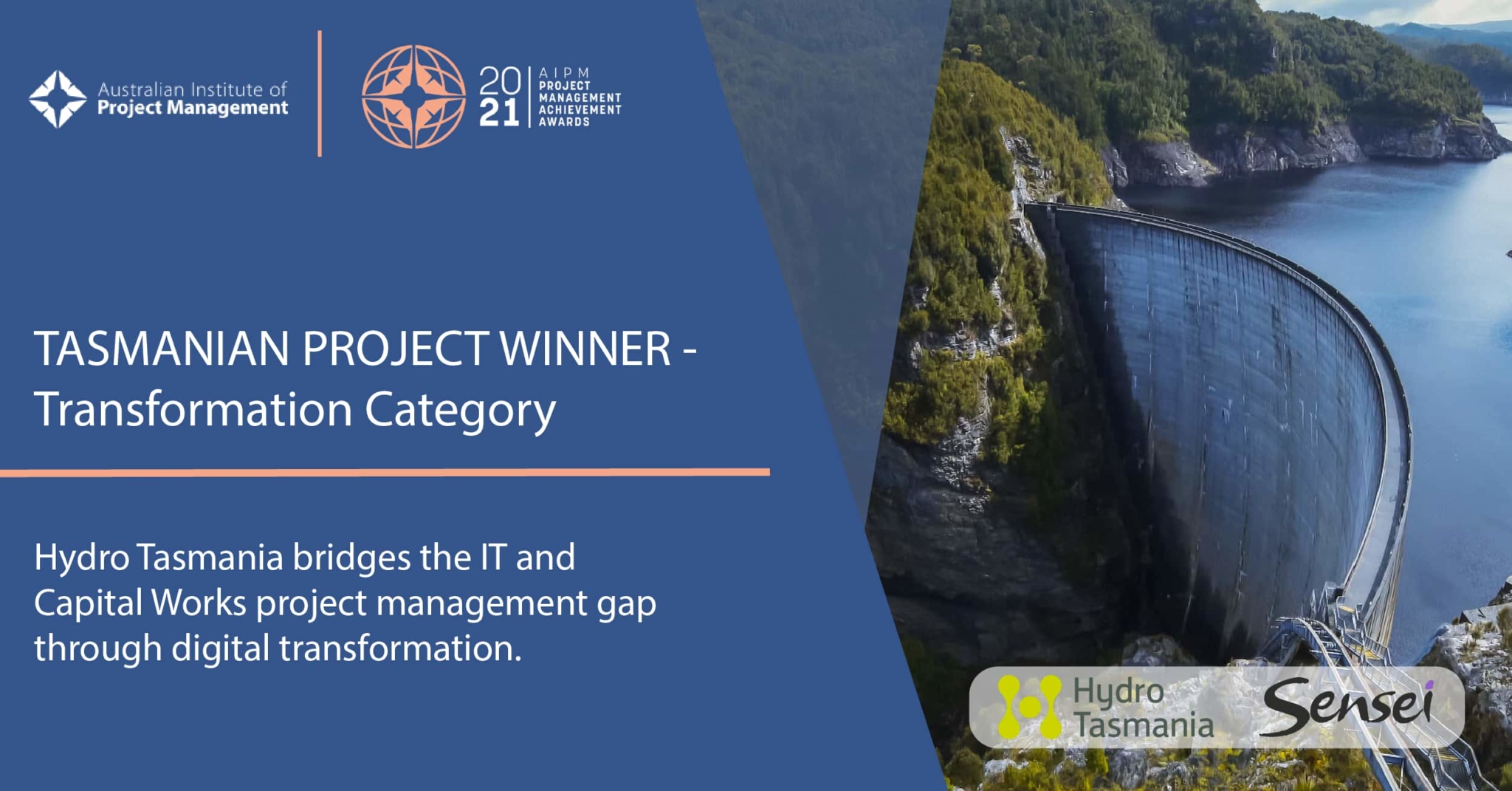 Hydro Tasmania and Sensei winner in 2021 PMAA awards - Sensei Project ...