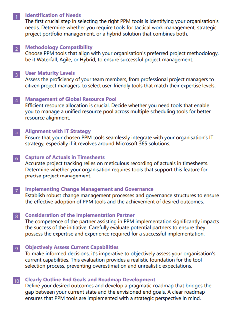 White Paper The Next Generation Of Microsoft Ppm Tools Sensei Project Solutions